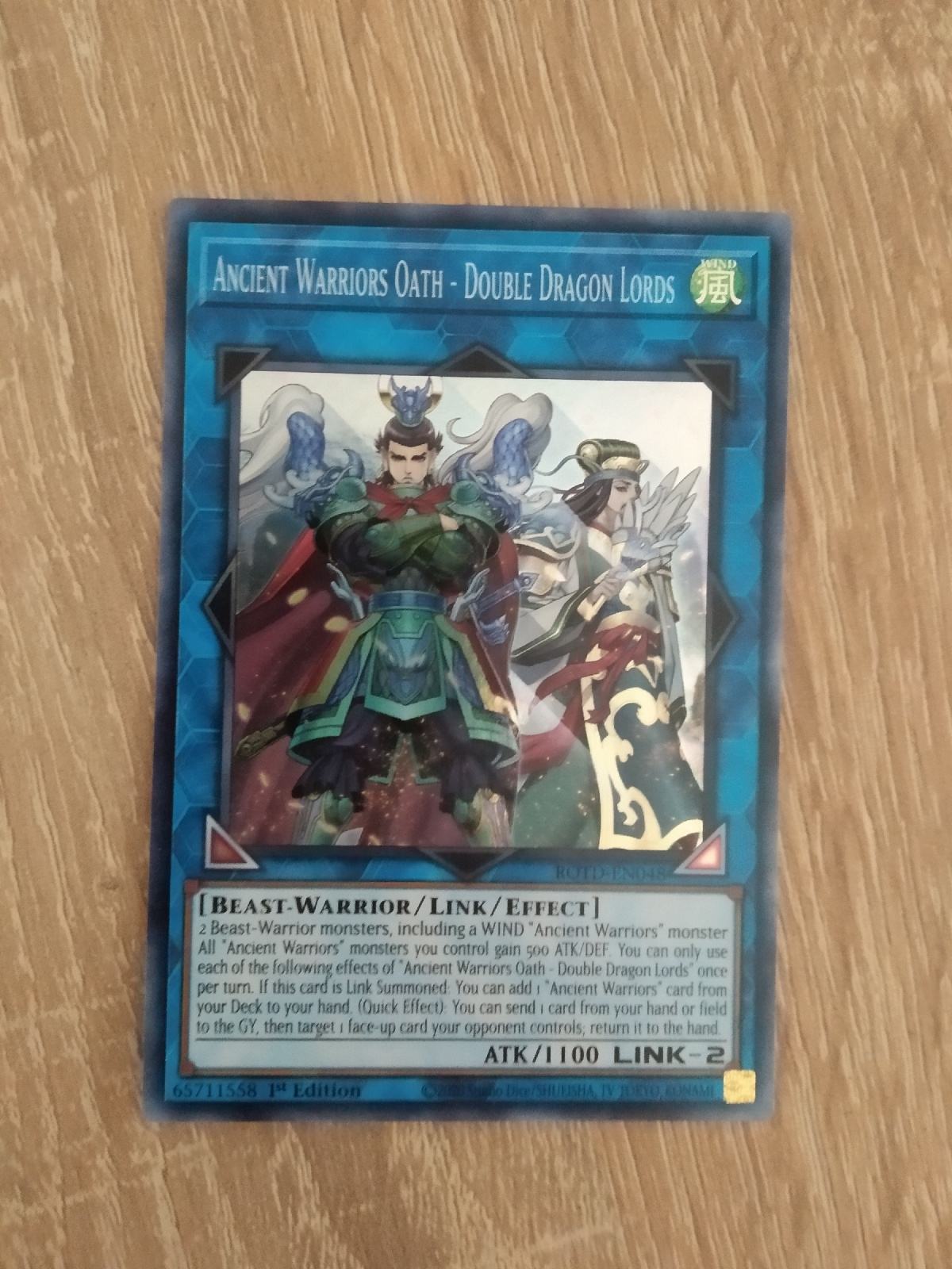 Yugioh Ancient Warriors Oath - Double Dragon Lords