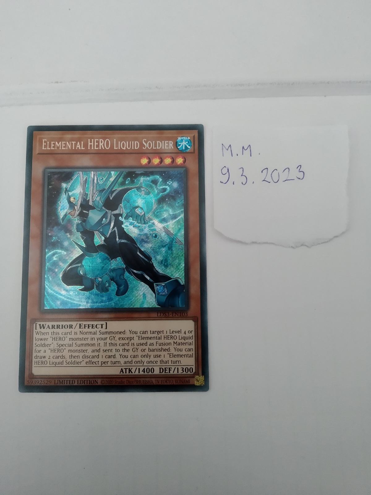 Yugioh Elemental Hero liquid soldier