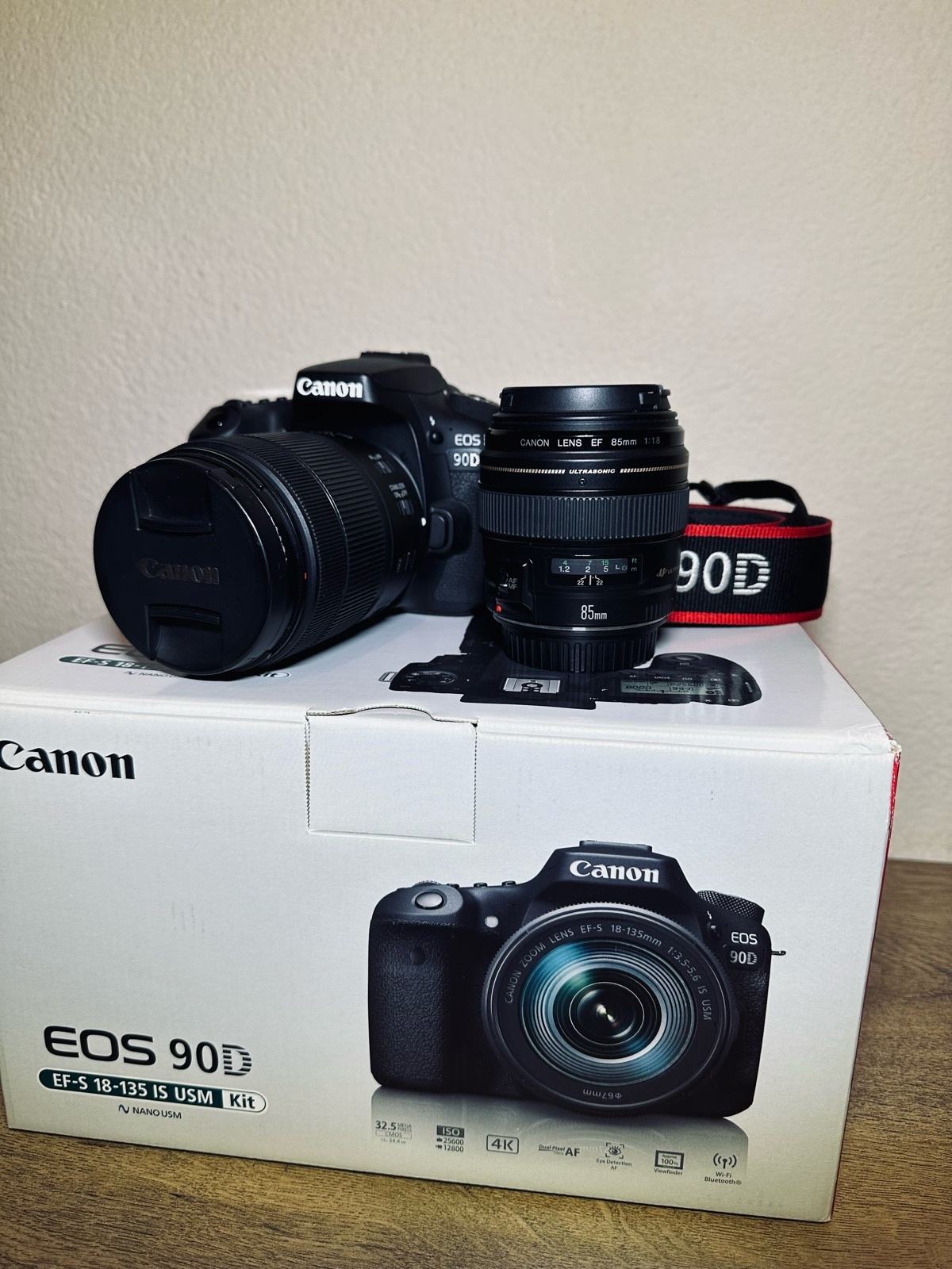 Canon 90D + 18-135mm lens