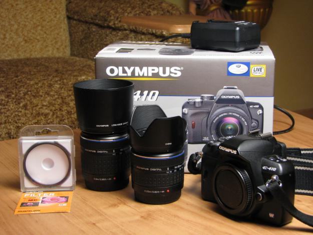 Olympus e-410, double zoom kit + dzk torba i ekstra baterija