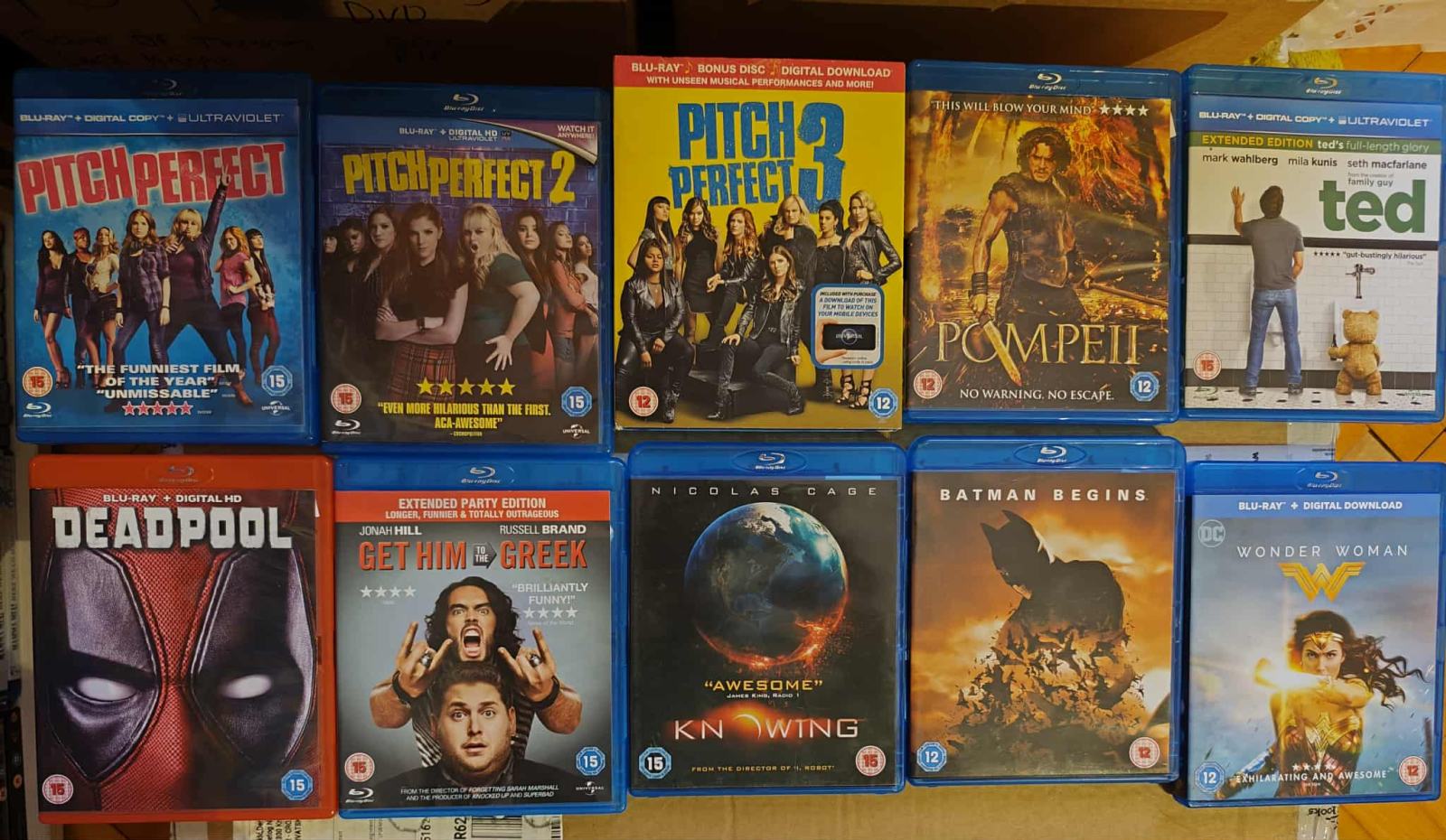 10 Blu-ray filmova sa slike