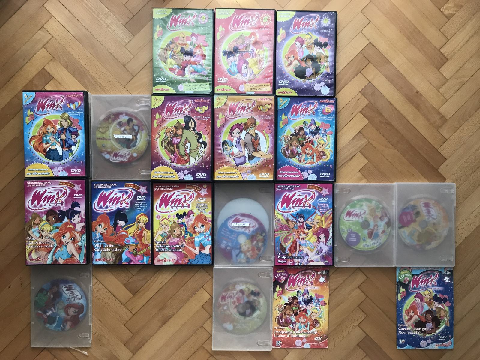 21 x DVD-a Winx / sezone:1 2 3 4 5