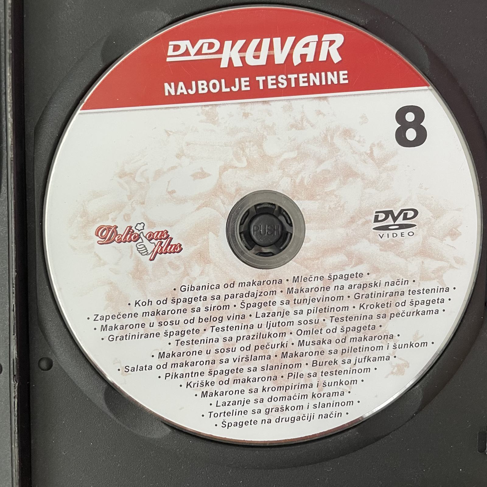 2x DVD-a Kuvar / kuhar = DVD4 Topla predjela +DVD8 Najbolje tjestenine