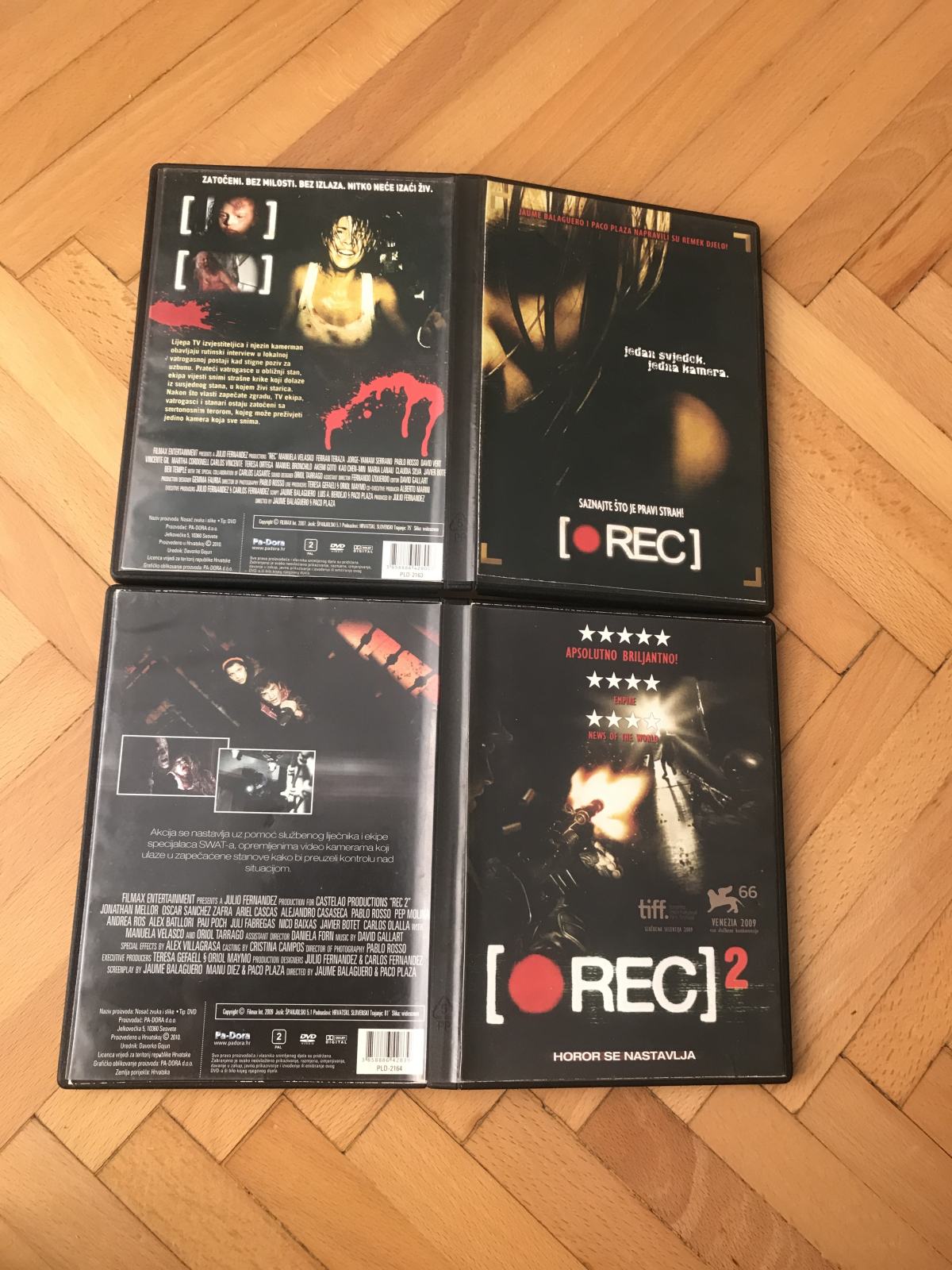 2x DVD-a = [•REC] 1 + [•REC] 2