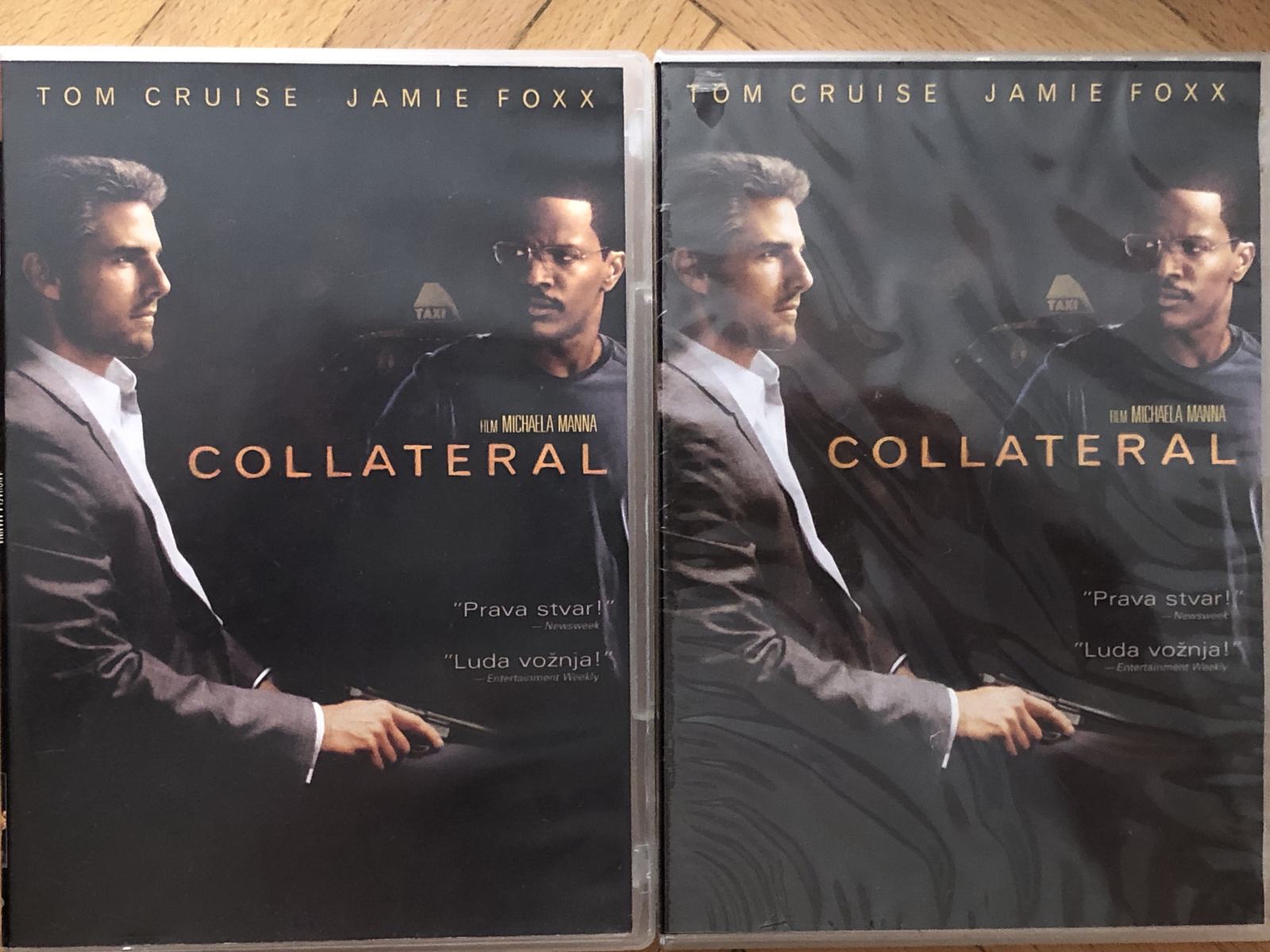 2xDVD Collateral (novi neraspakirani i rabljeni) Tom Cruise Jamie Foxx