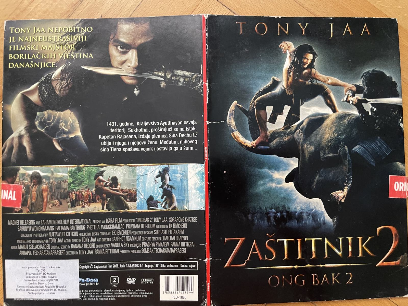 3x DVD-a s 3filma: Zaštitnik = Ong Bak 1 2 3 / Tony Jaa / tajlandski