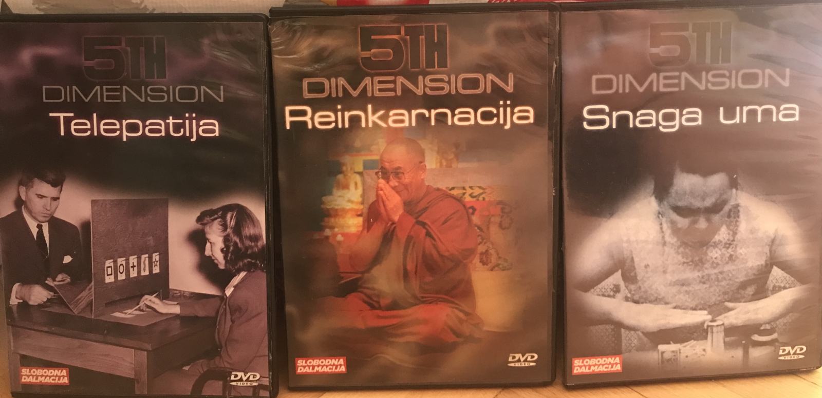 4x DVD-a 5th dimension =5.dimenzija:Telepatija+Snaga uma+Reinkarnacija