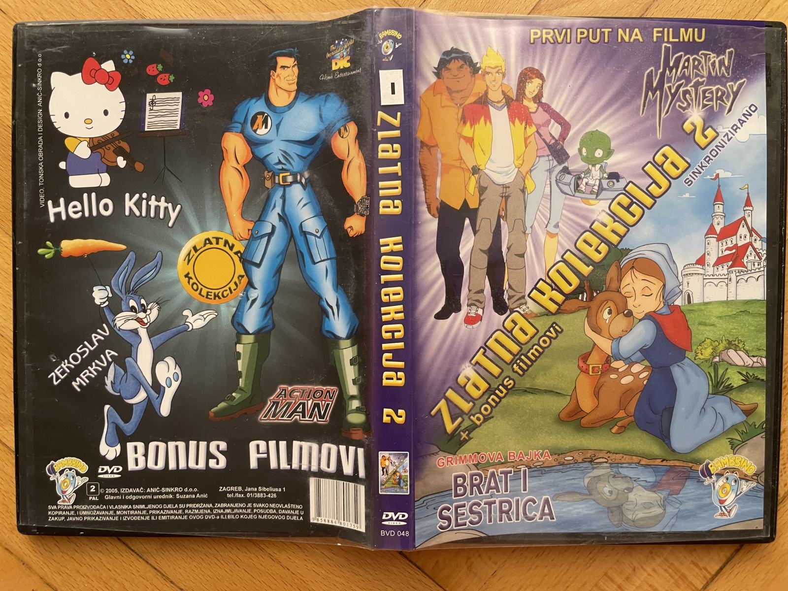 Bambbino Z.K.2 DVD sa6a.filma: Hello Kitty +Action Man +Koki +Capelito