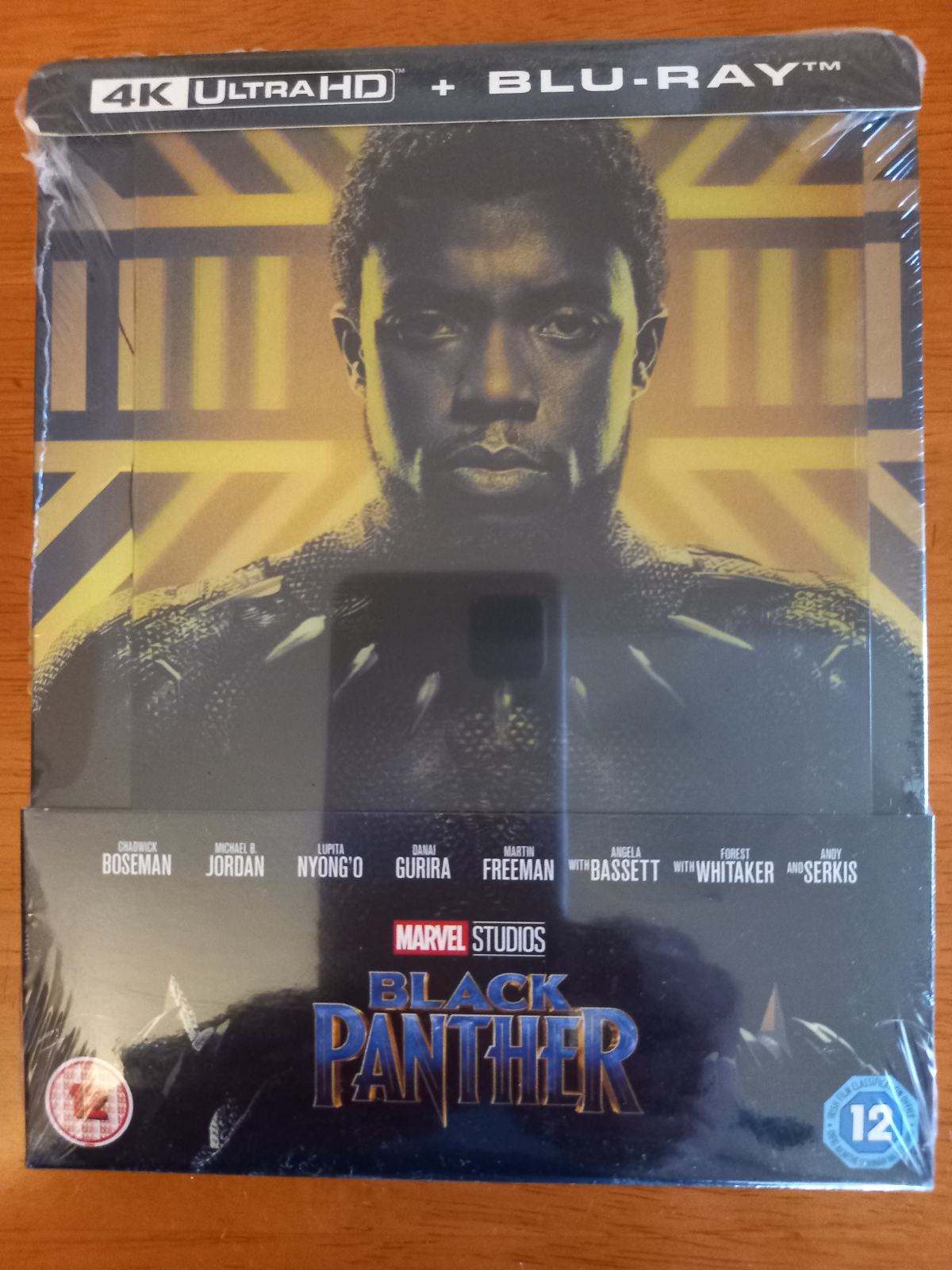 Black Panther 4K Steelbook Zavvi Lenticular Edition Novo Zapakirano