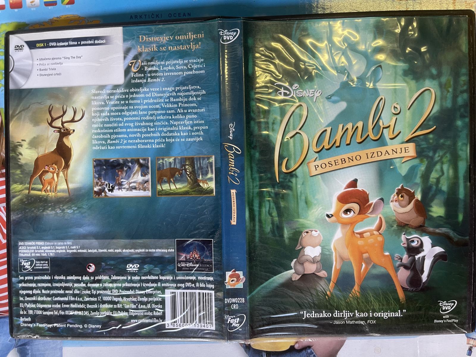 Disney klasik iz 2006. na DVD-u: Bambi 2 = II +posebni dodaci