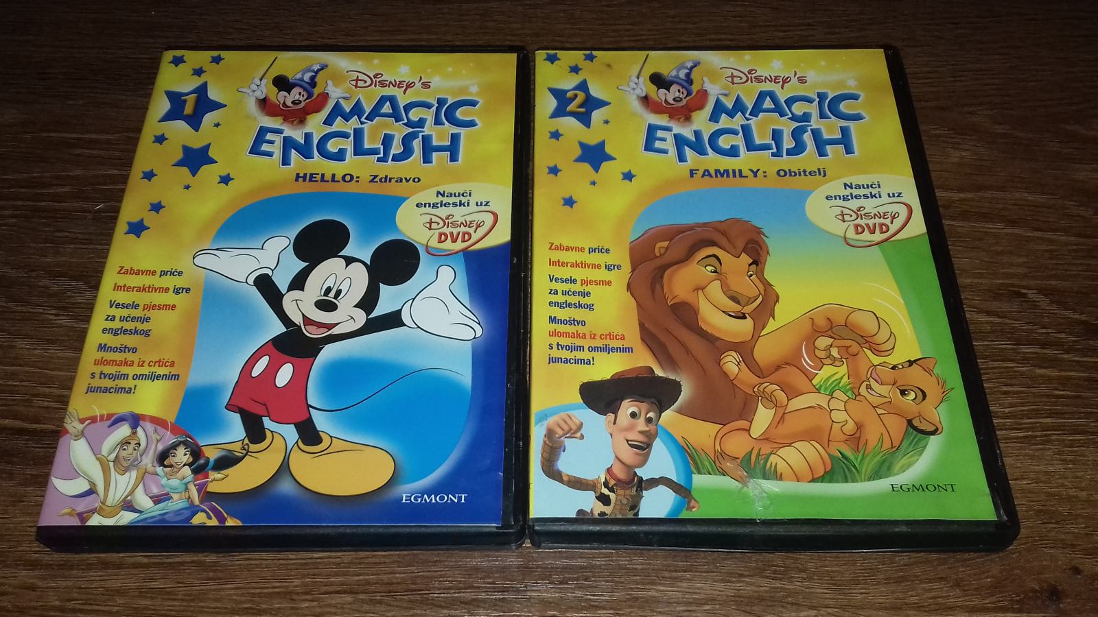 Disney Magic English DVD broj 1 i 2 - 2016. godina (samo komplet)