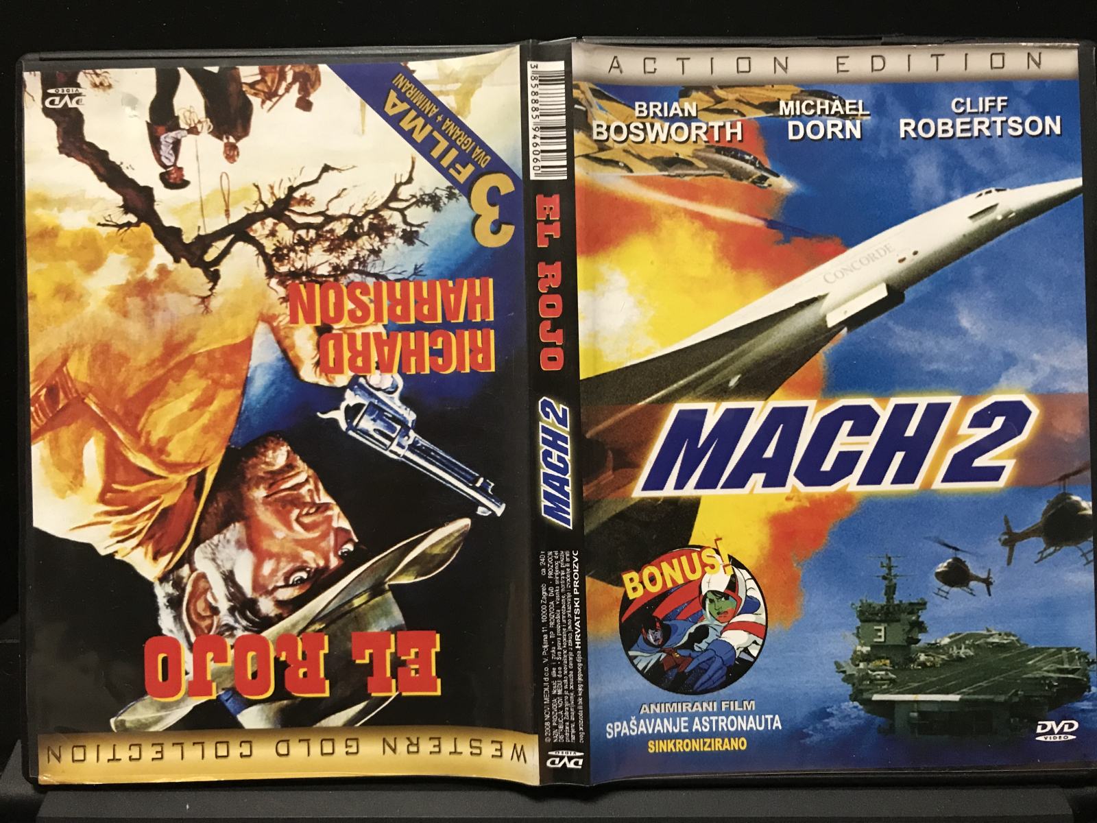 DVD s 3 filma: Mach 2 + El Rojo + Rat planeta: spašavanje astronauta