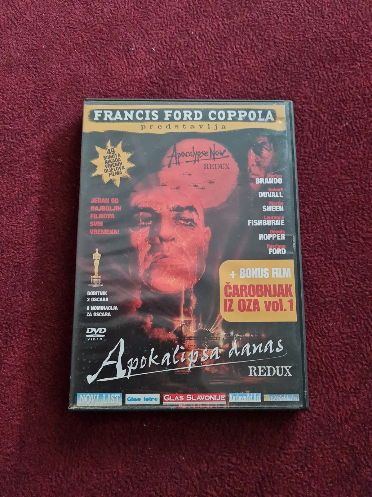 DVD Apokalipsa danas Redux + Čarobnjak iz Oza 1
