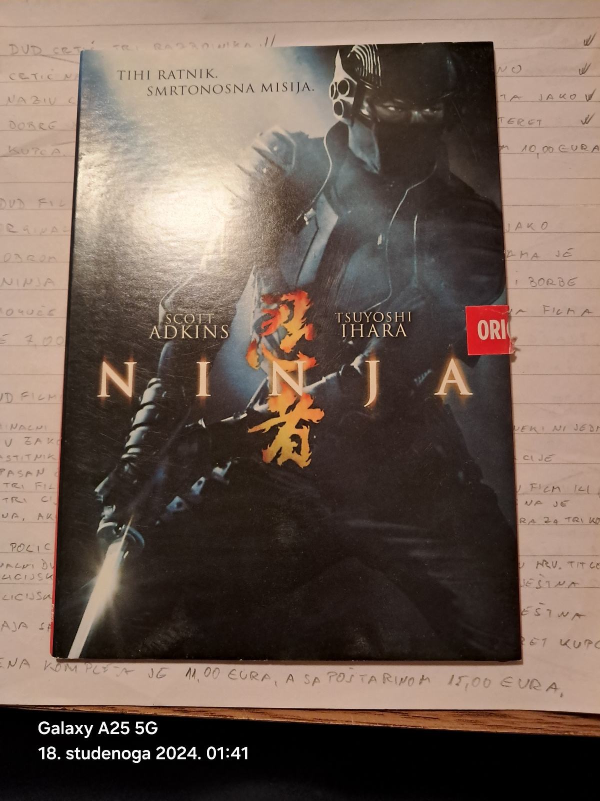 Dvd film NINJA orginal