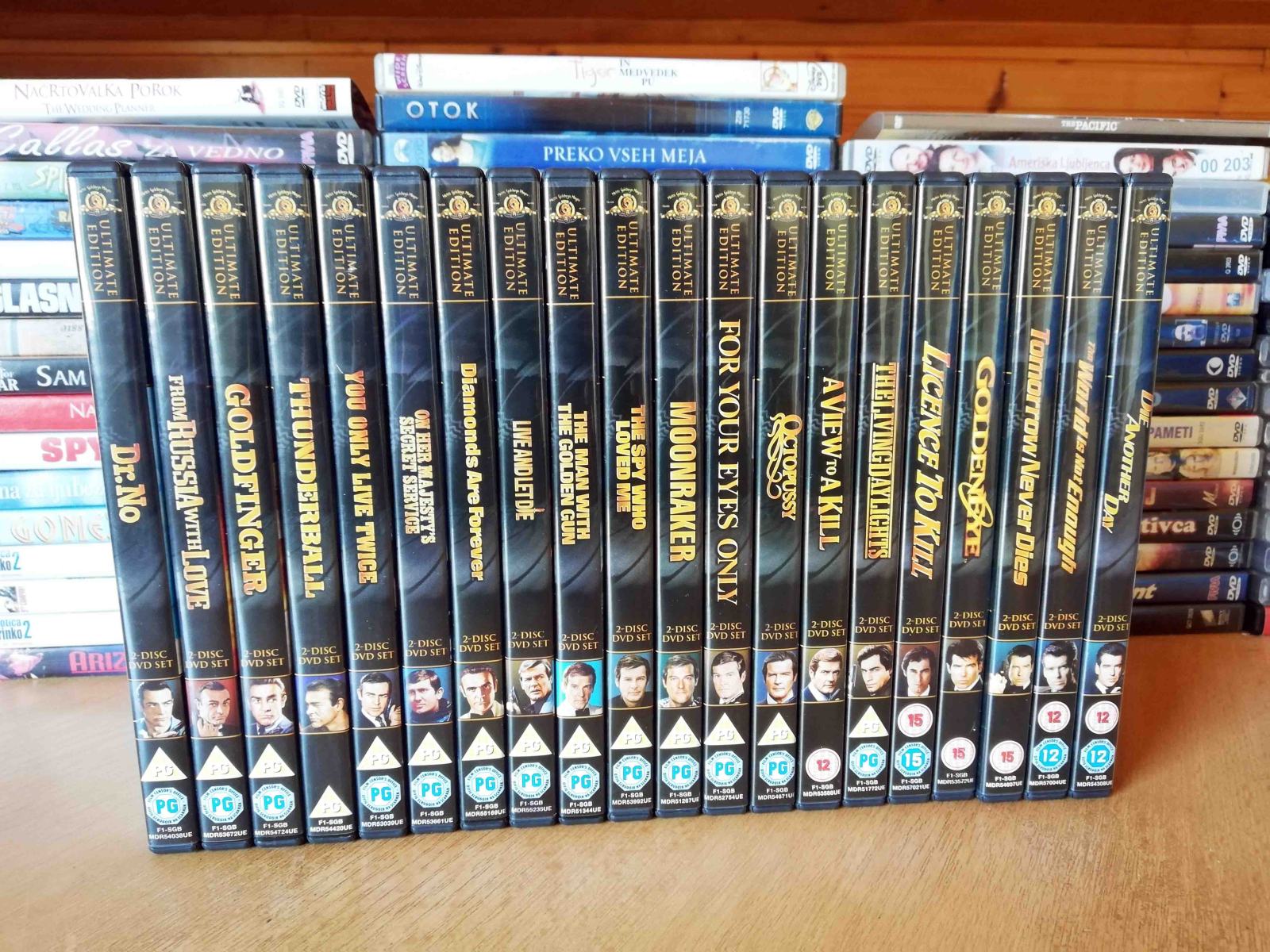 DVD kolekcija James Bond 007 (1962-2002) Dvostruko izdanje / 40xDVD
