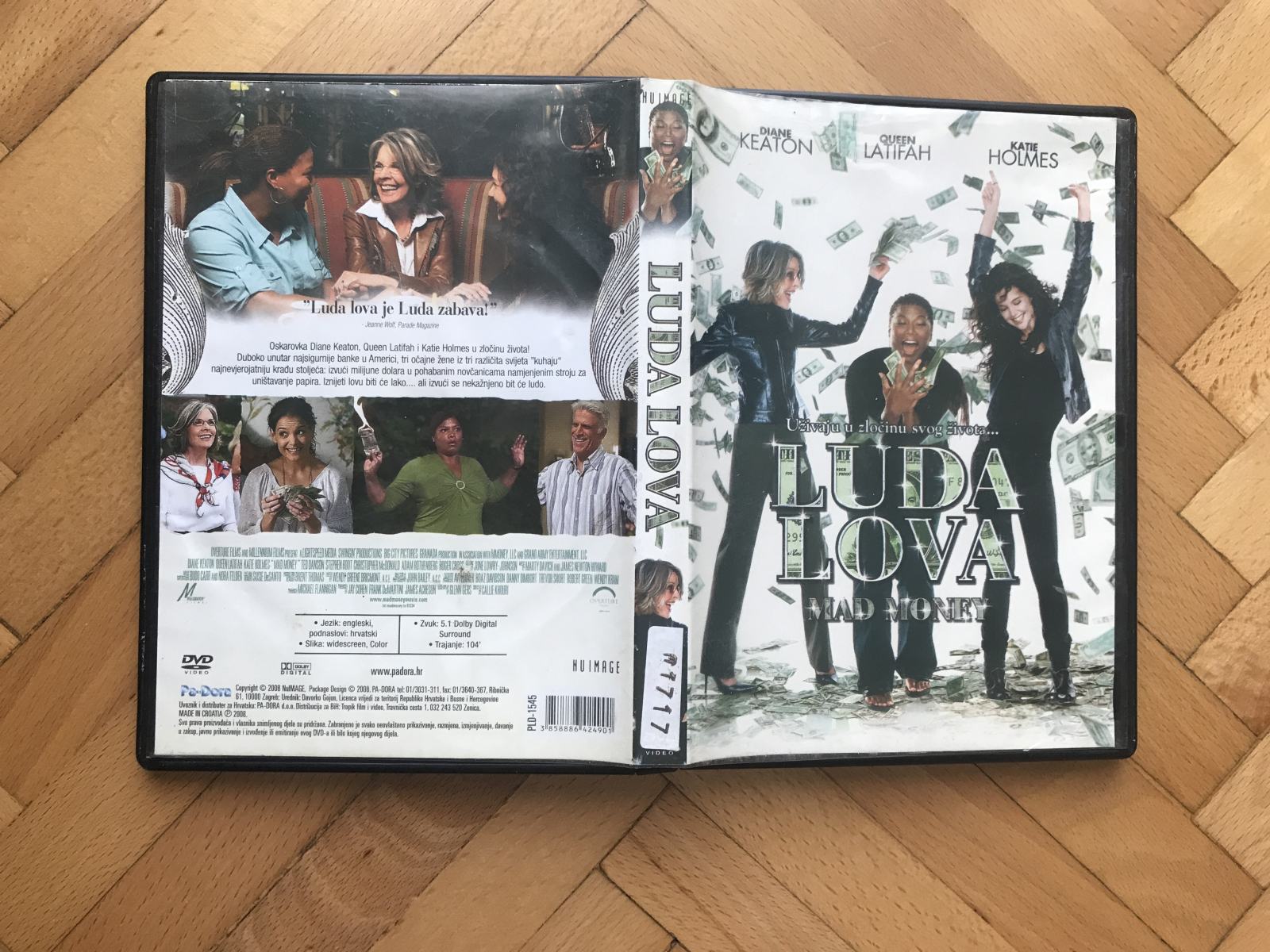DVD Luda lova=Lova do krova=Mad Money(2008)D.Keaton Q.Latifah K.Holmes