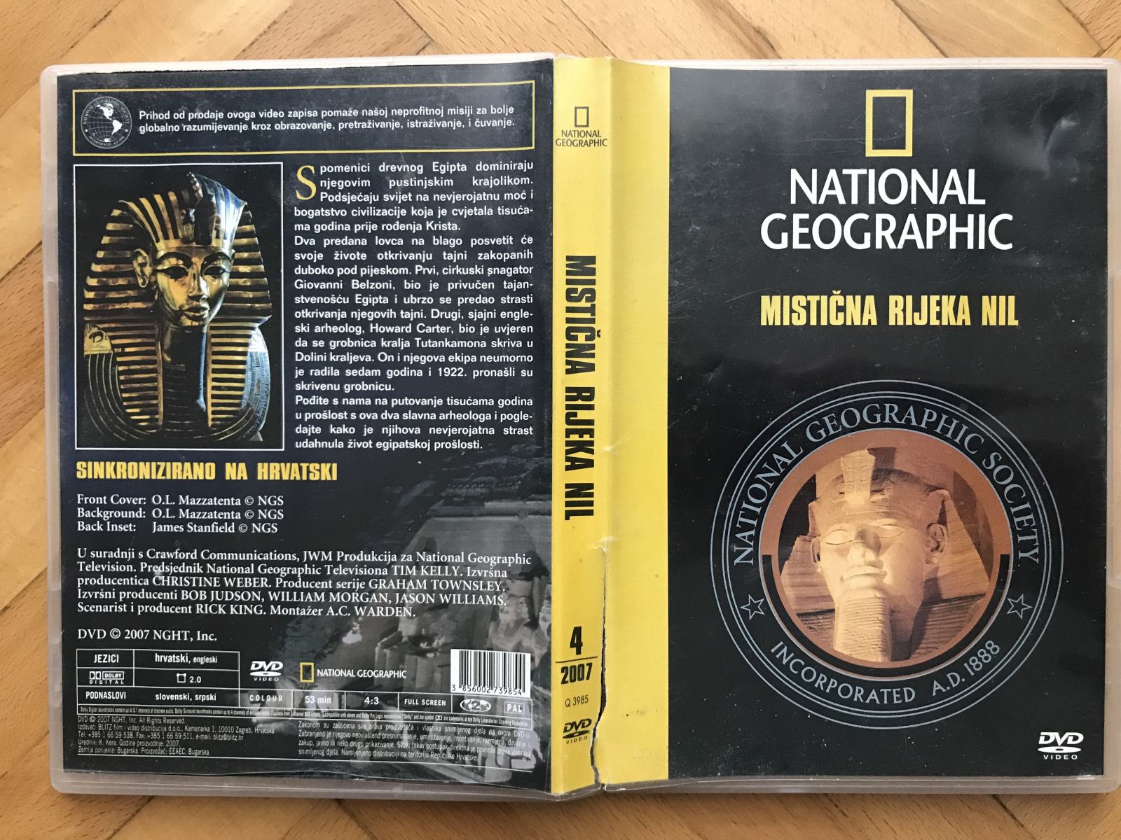 DVD Mistična rijeka Nil - National Geographic 4/07 - 53 min sinkroniz.