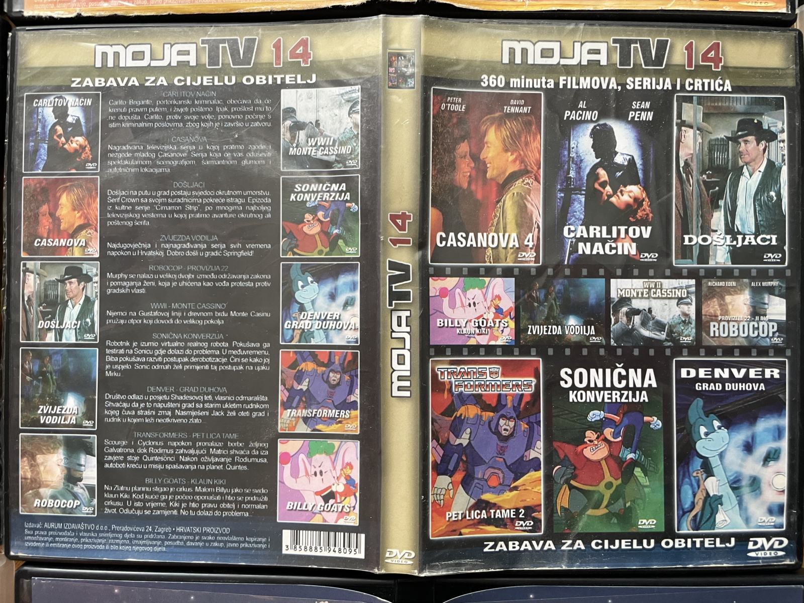 DVD Moja TV 14 |igrani film: Carlitov način (Pacino) +5serija +4crtića