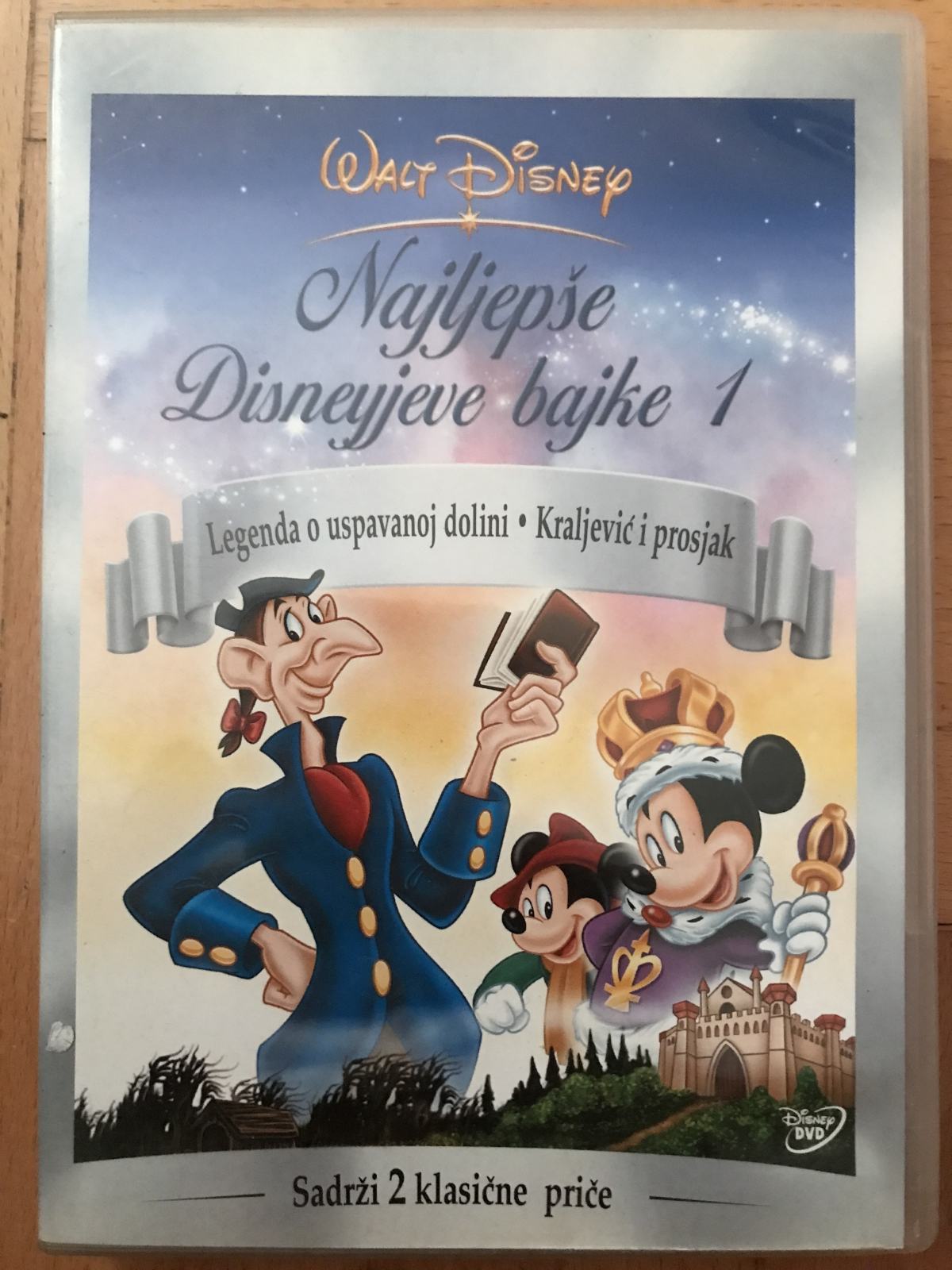 DVD Najljepše Disney -jeve bajke1:Legenda o usp.dolini+Kraljević i pr.
