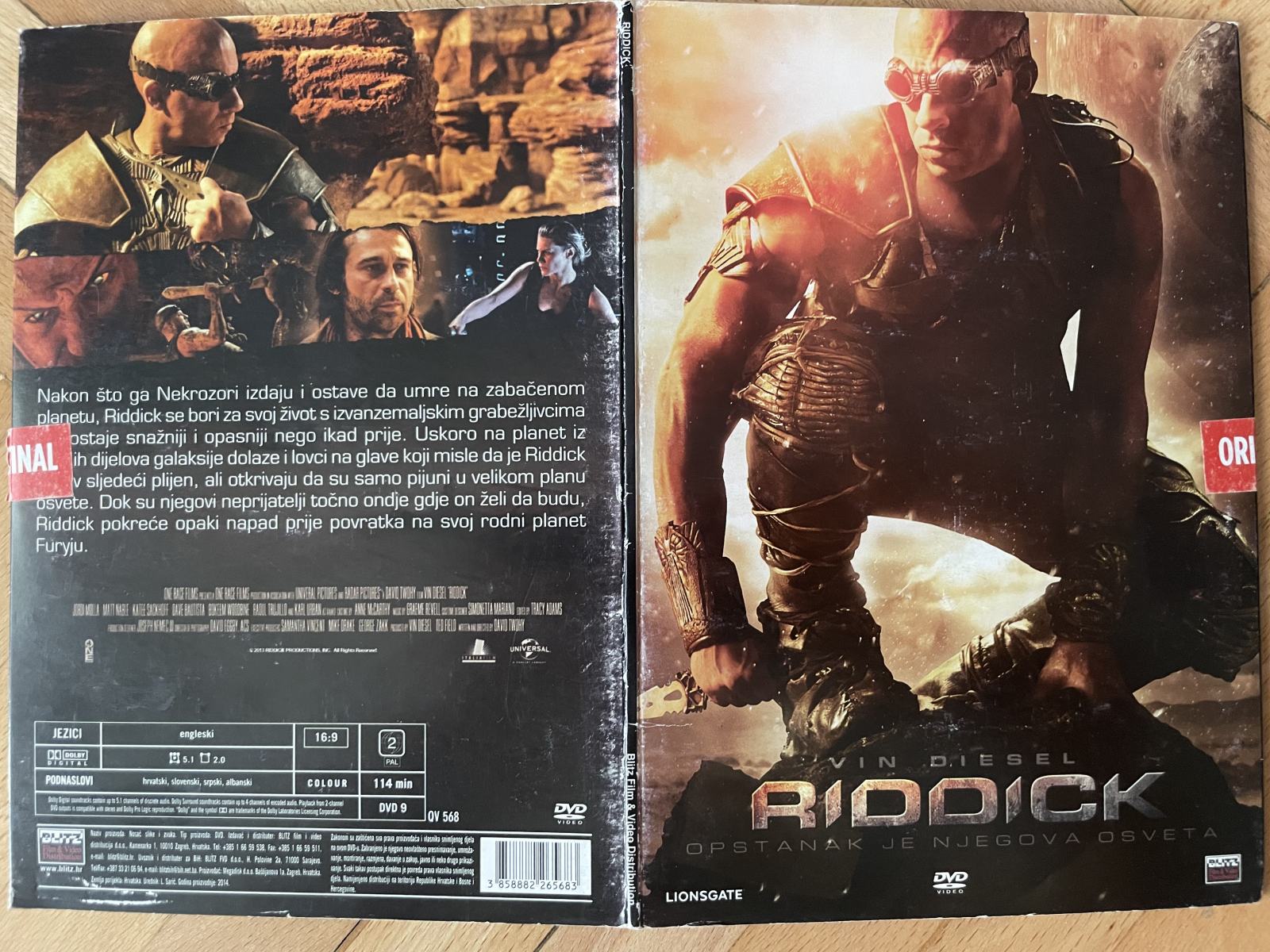 Vin Diesel DVD Riddick (2013.) akcija sf