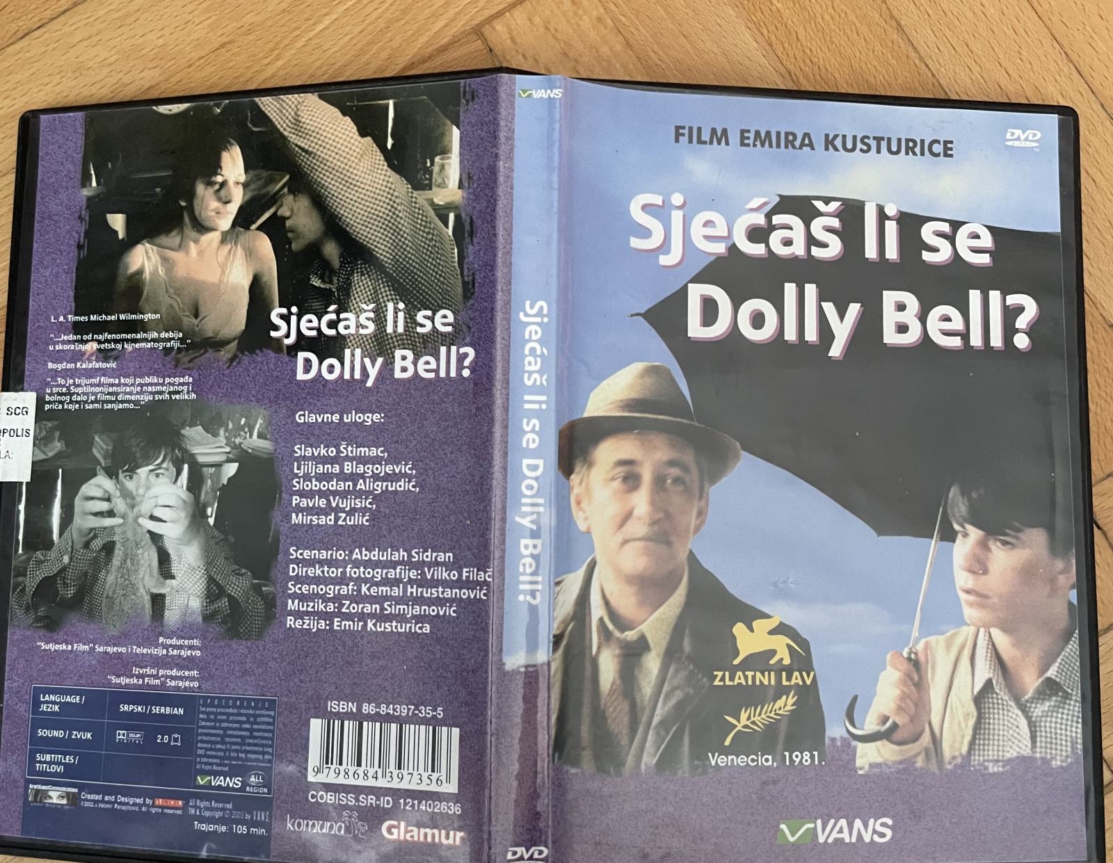 DVD Sjećaš li se Dolly Bell? (1980.) Emir Kusturica / Slavko Štimac