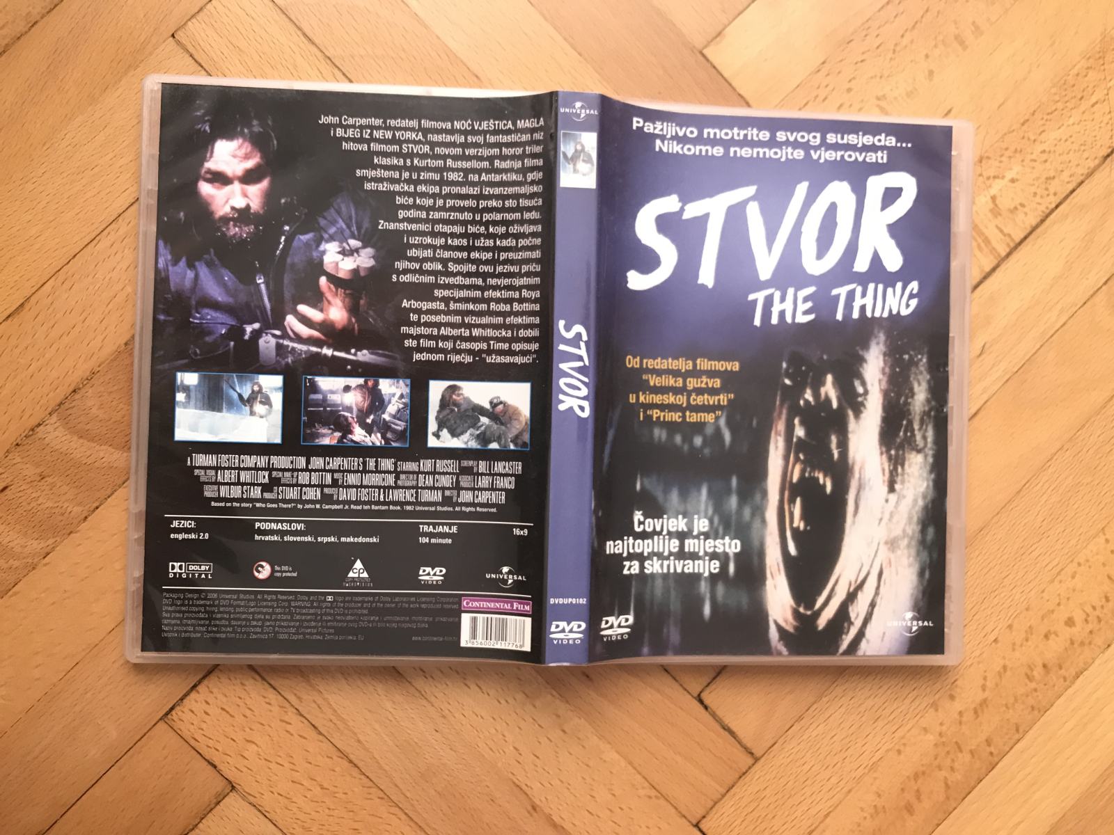 DVD Stvor = THE THING (1982.) redatelj John Carpenter / Kurt Russell