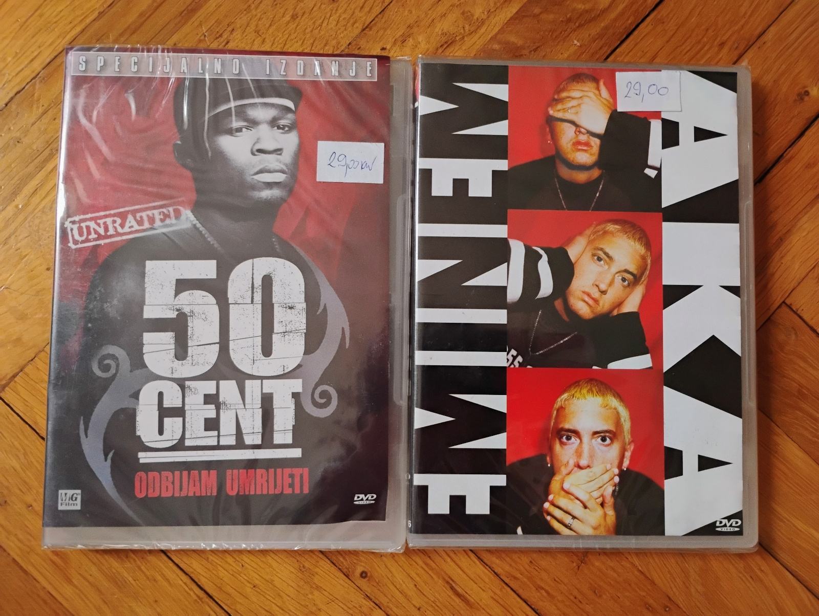 Eminem i 50 cent DVD lot