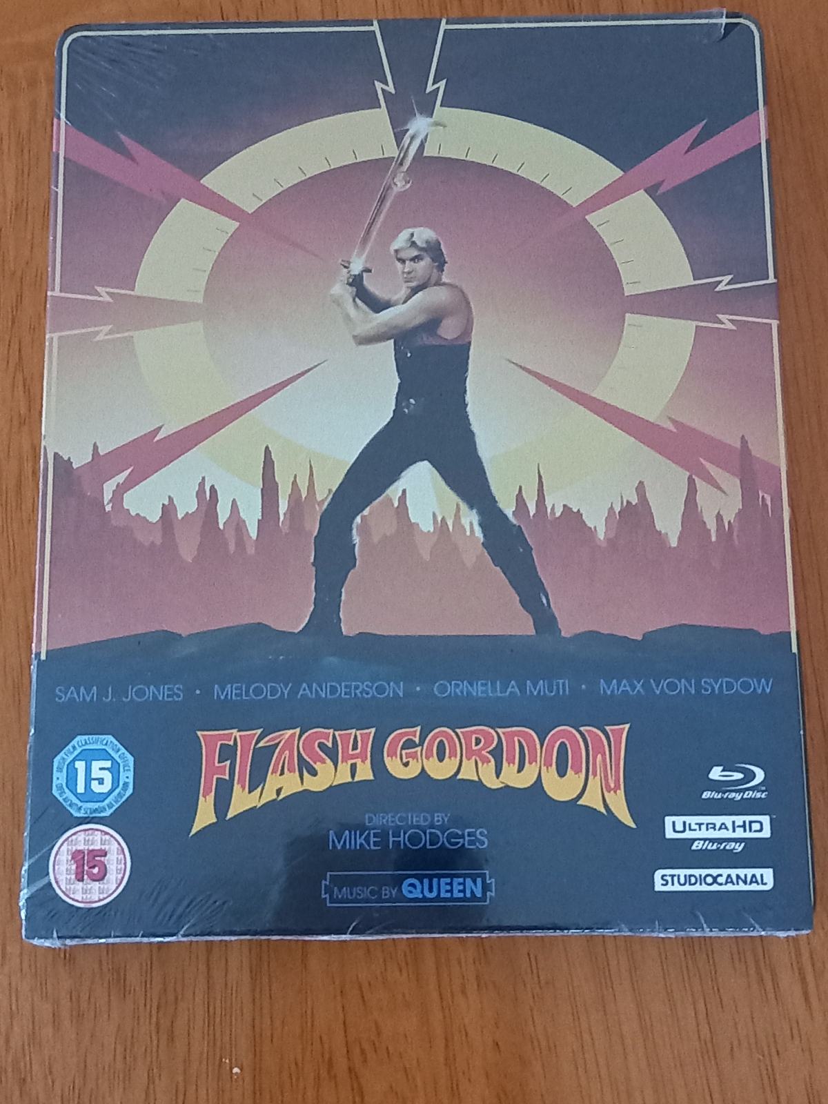 Flash Gordon 4K Zavvi Blu Ray Exclusive Steelbook Novo Zapakirano