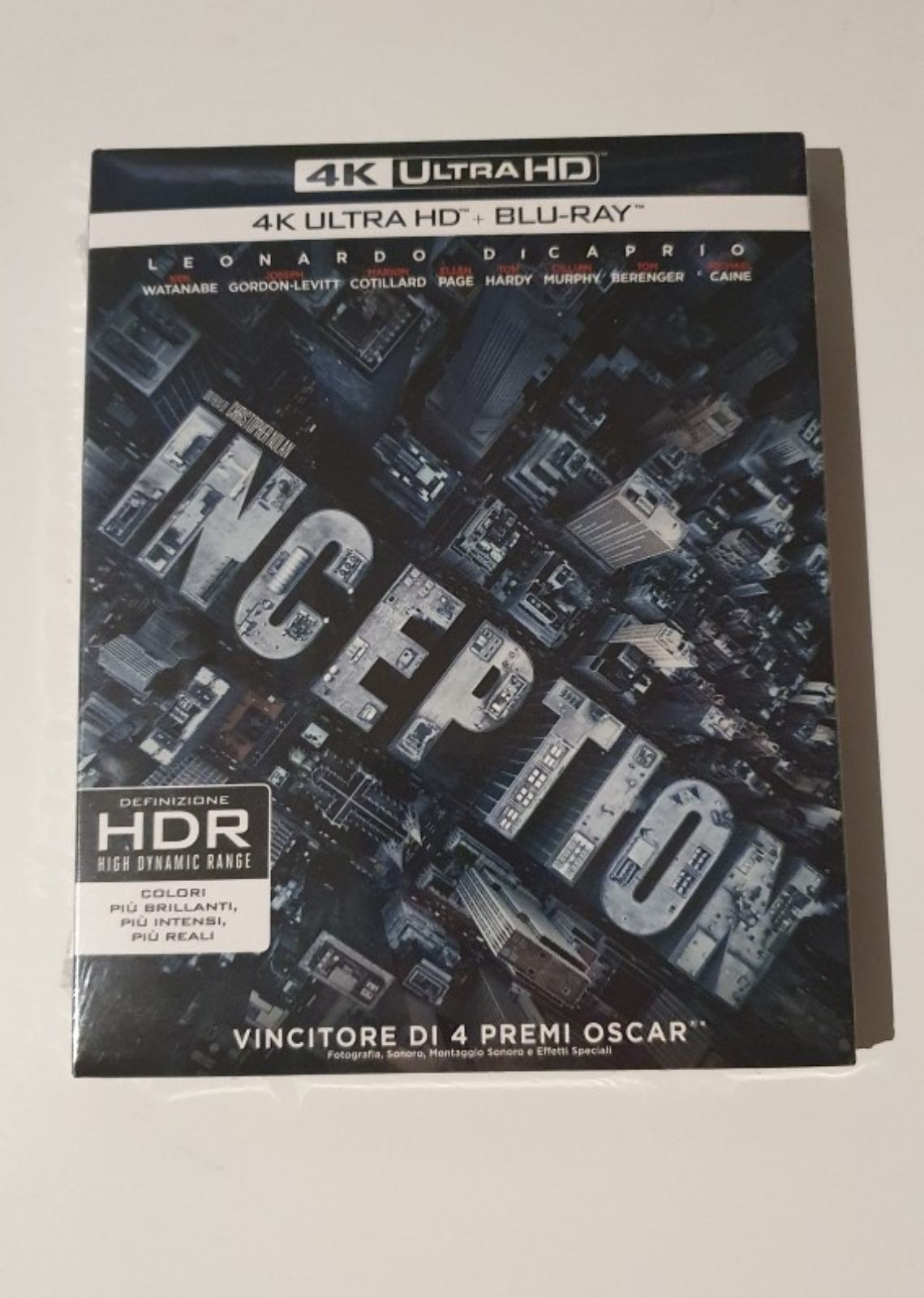 INCEPTION 4K + BLU-RAY, SLIPCOVER