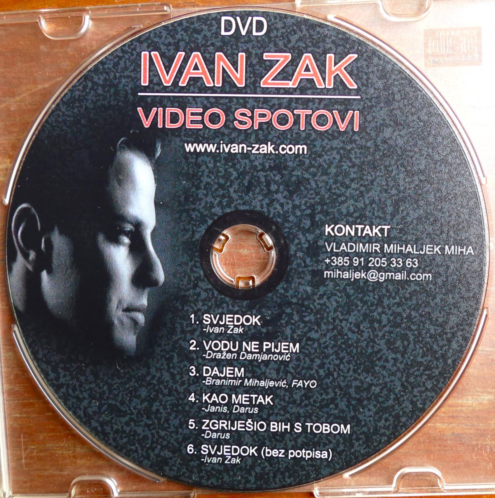 Ivan Zak: Video spotovi
