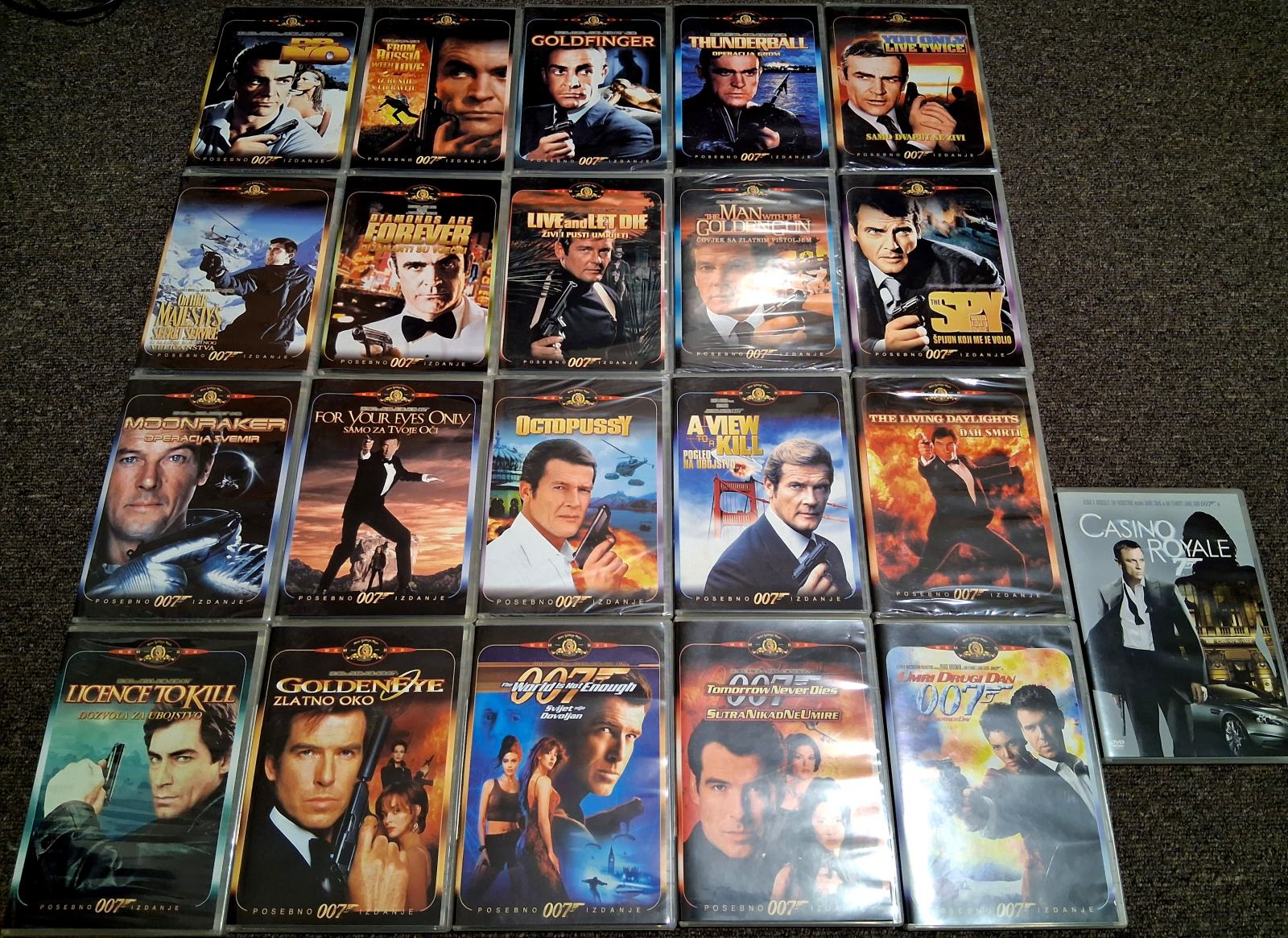 James Bond 007 kolekcija - 21 DVD