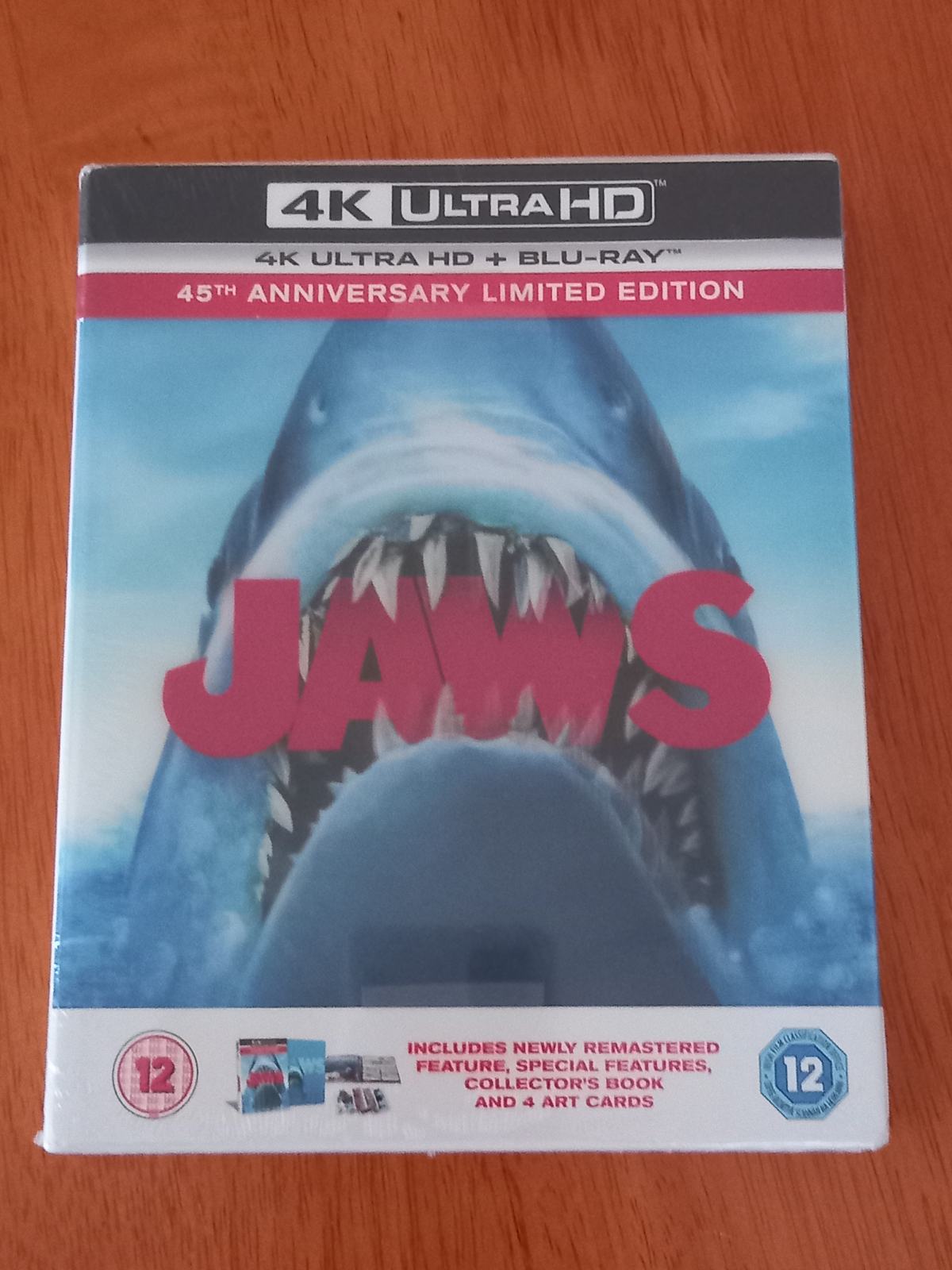 Jaws 1975 45th Anniversary Limited Edition Steelbook Novo Zapakirano