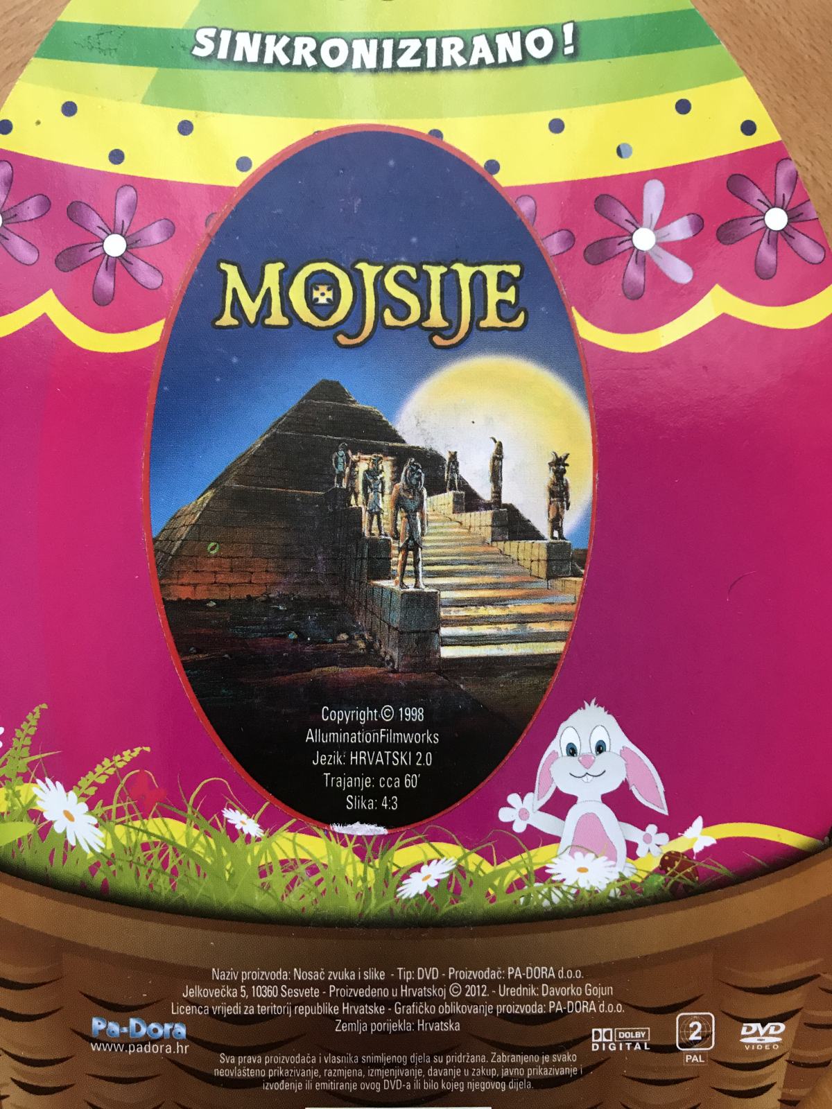 novi i neraspakiran DVD / Mojsije = Moses: Egypts Great Princ / Pula