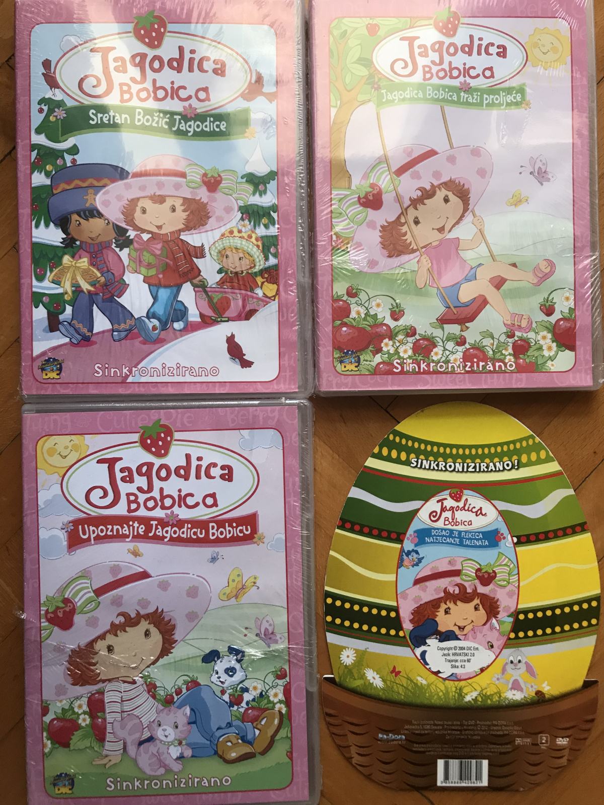 novi neraspakirani 5x DVD-a Jagodica Bobica DVD 1 2 3 4 5(2003.-2009.)