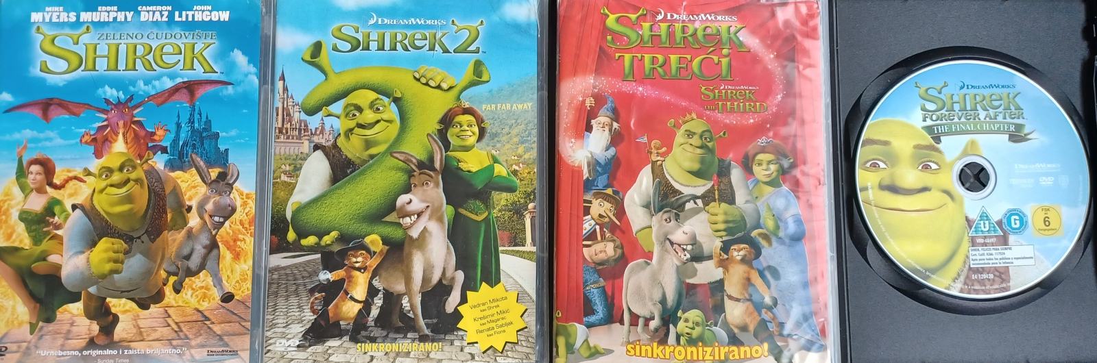 Shrek 1, 2, 3, 4 ( Kolekcija)