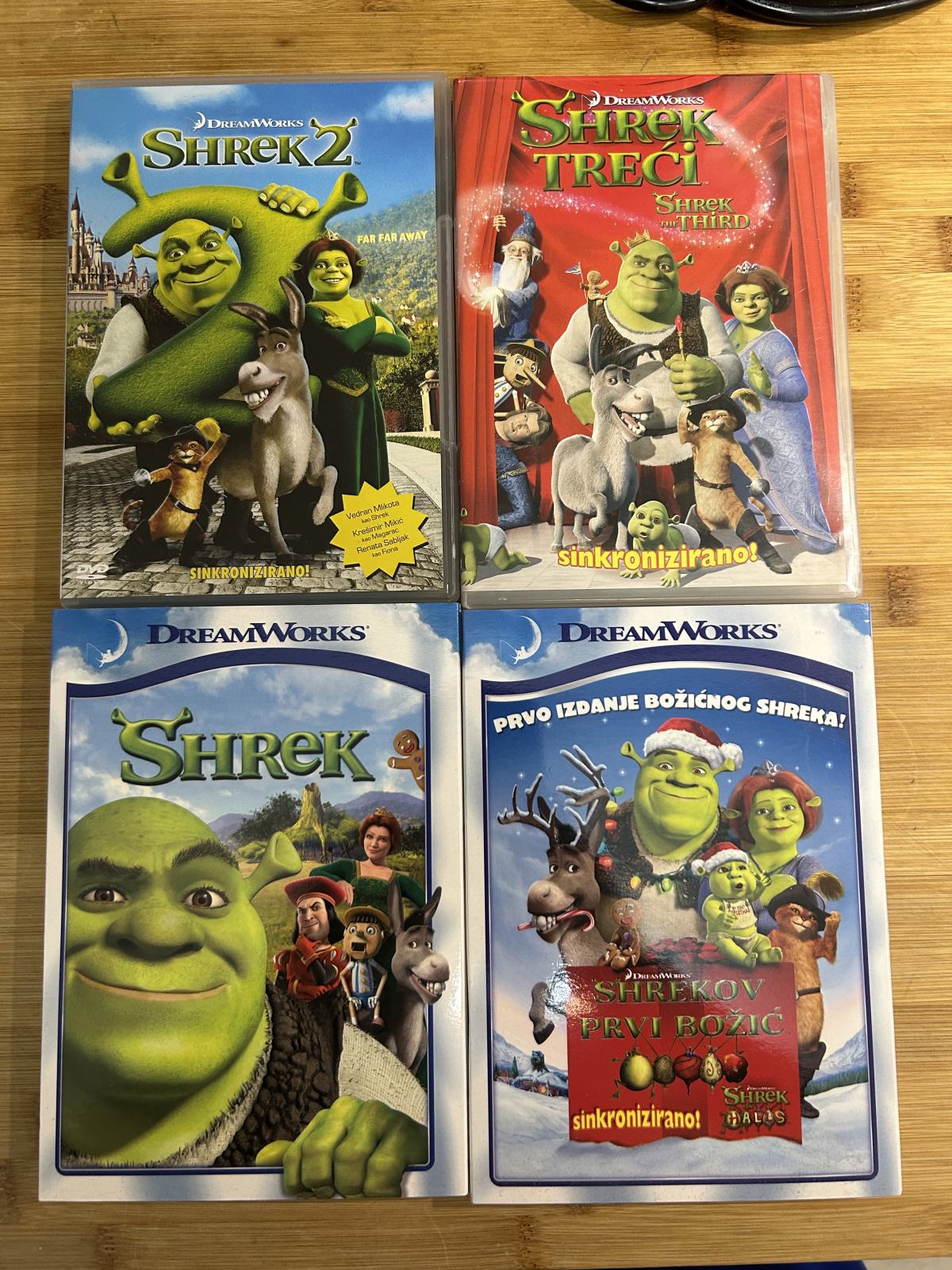 SHREK 1 -4 komplet crtica na DVD-u