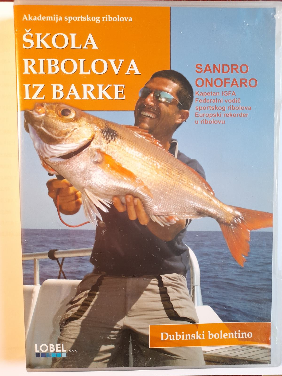 Škola ribolova iz barke - dubinski bolentino DVD - Sandro Onofaro