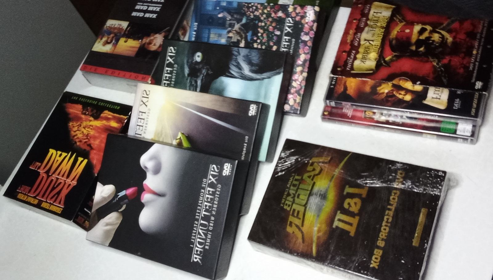 Dvd box filmovi Mad Max,Pirati,Tomb Ryder,dusk till dawn