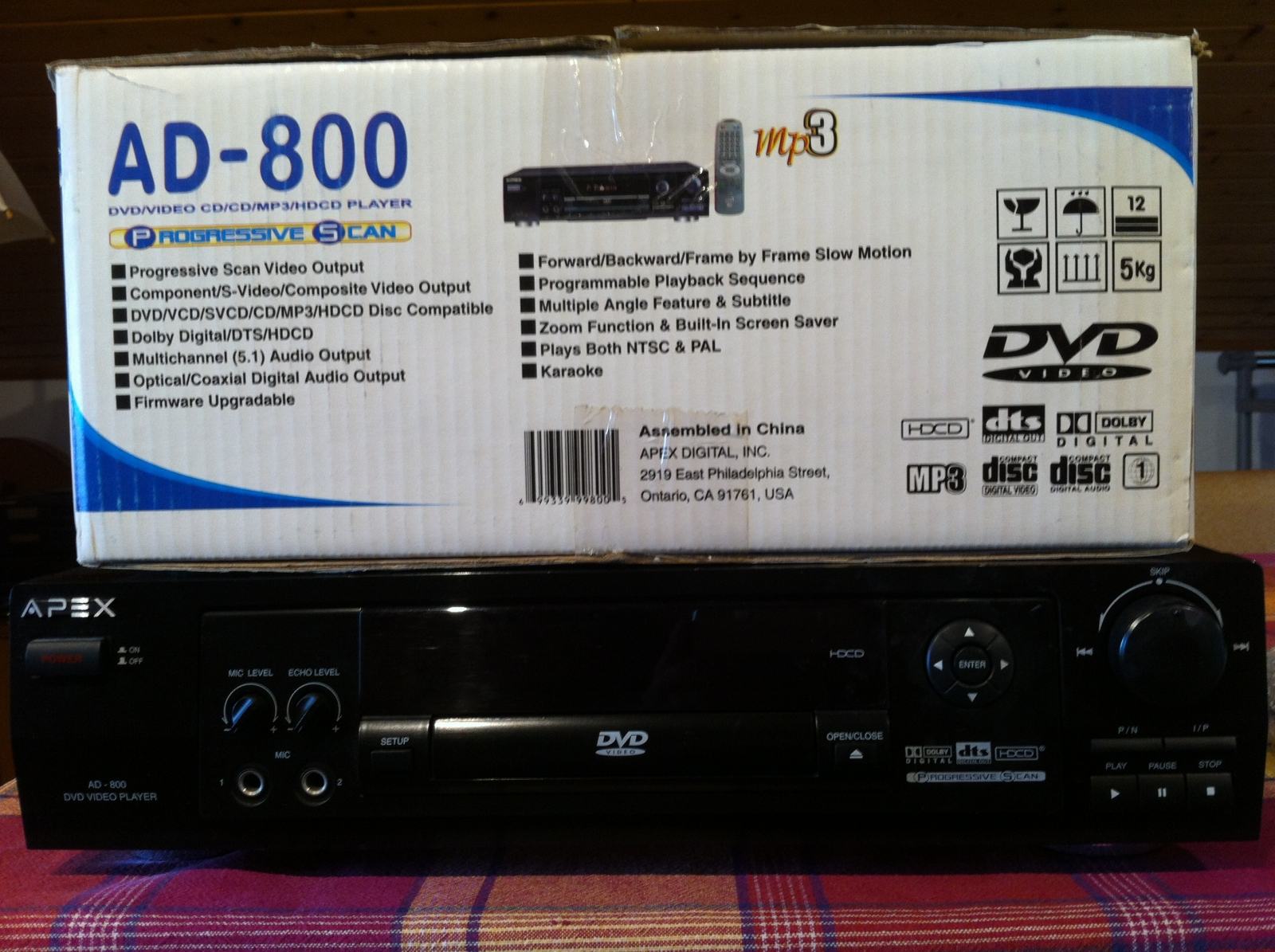 Apex DVD video / MP3 /Karaoke...