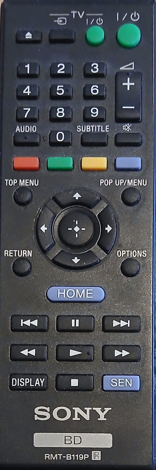 Daljinski SONY Blu-ray BD RMT-B119P