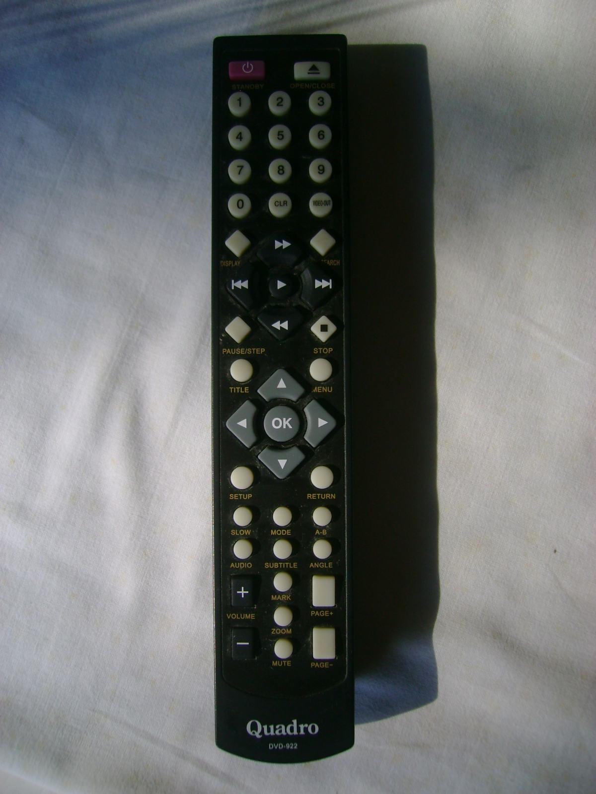 Quadro DVD-922 - daljinski upravljač za DVD player