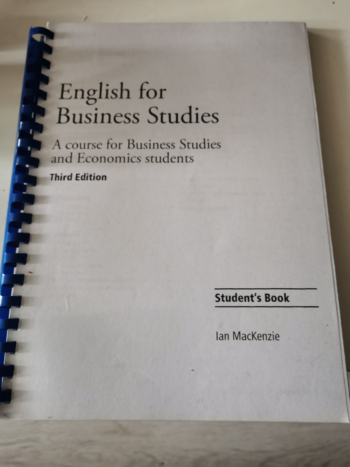 English for business studies
