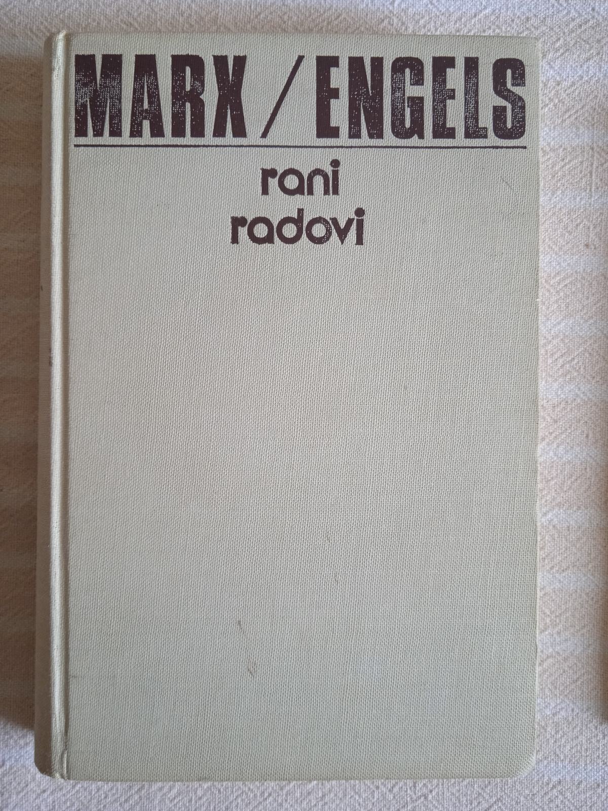 MARX ENGELS RANI RADOVI