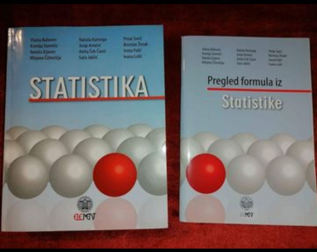 Originalna knjiga i formule iz statistike