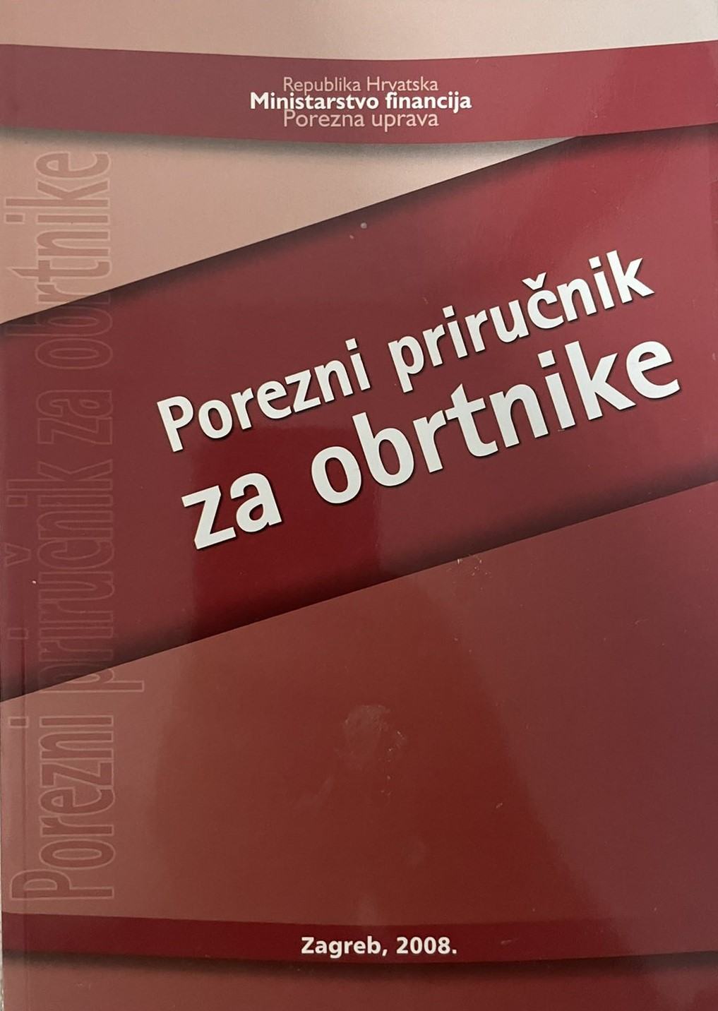 Porezni priručnik za obrtnike 2008.