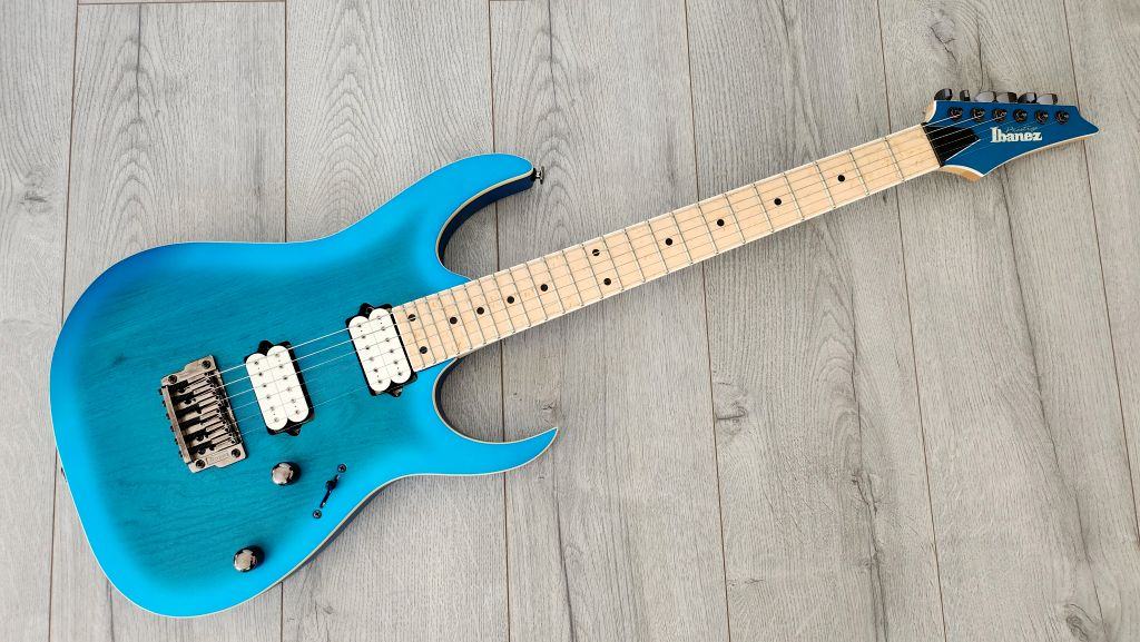 Ibanez RG Prestige RG652 AHMFS Aqua Blue Metallic Burst Flat