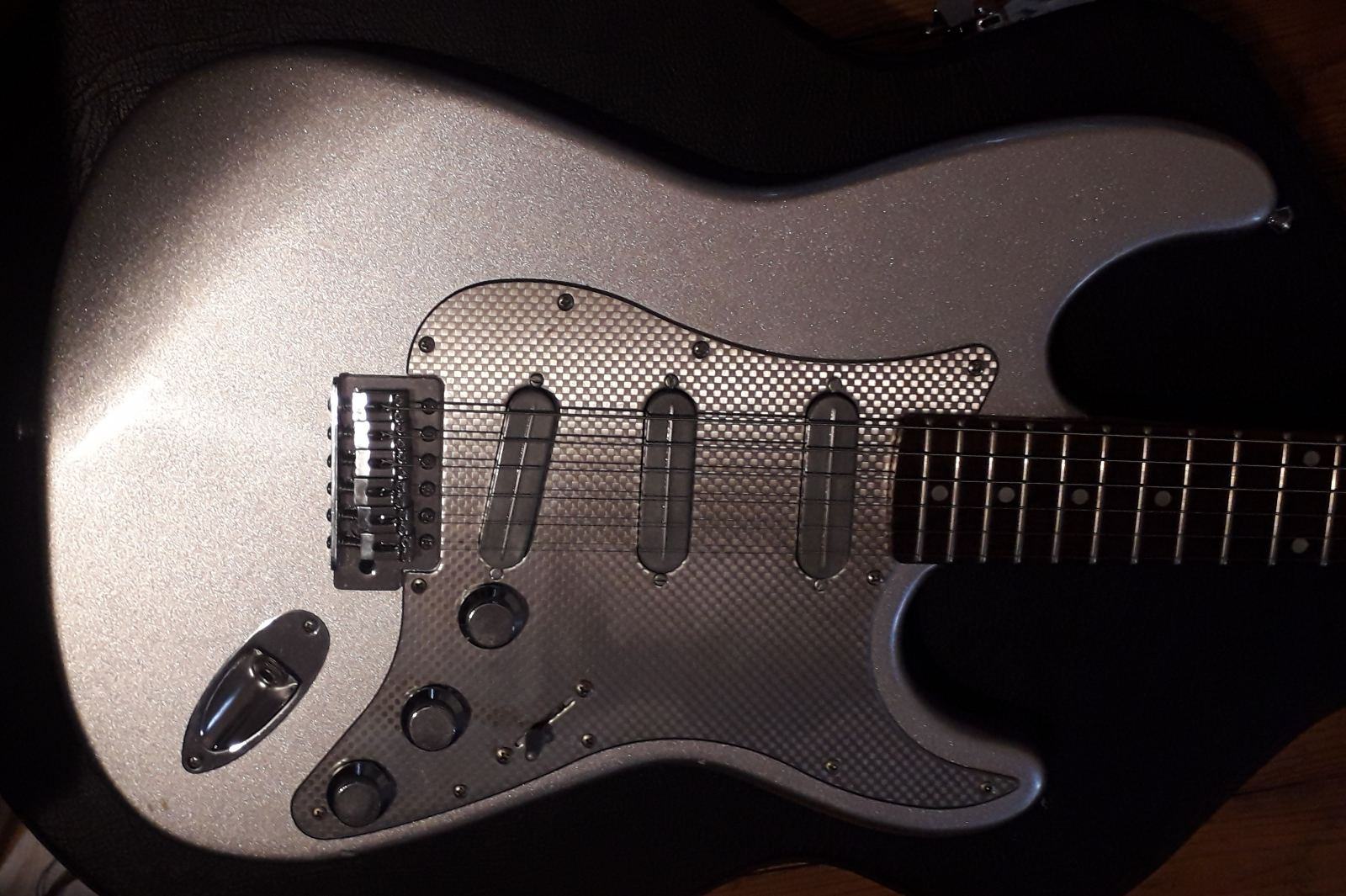 Silver Stratocaster