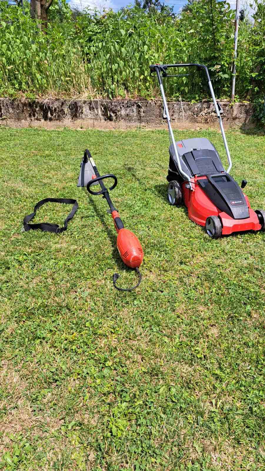 Einhell električna kosilica + trimer