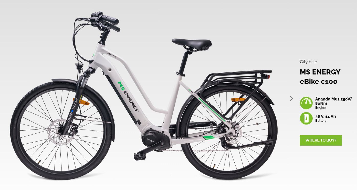 City bike MS ENERGY eBike c100