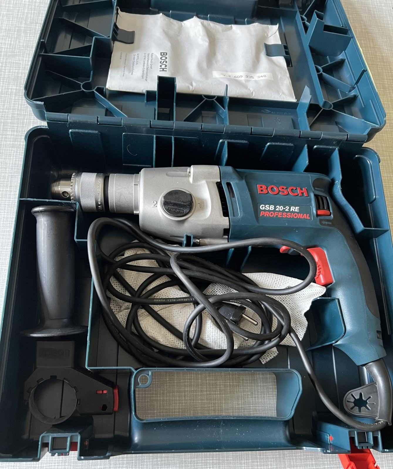 „BOSCH“ UDARNA BUŠILICA GSB 20-2 RE PROFESIONAL, MADE IN SWITZERLAND